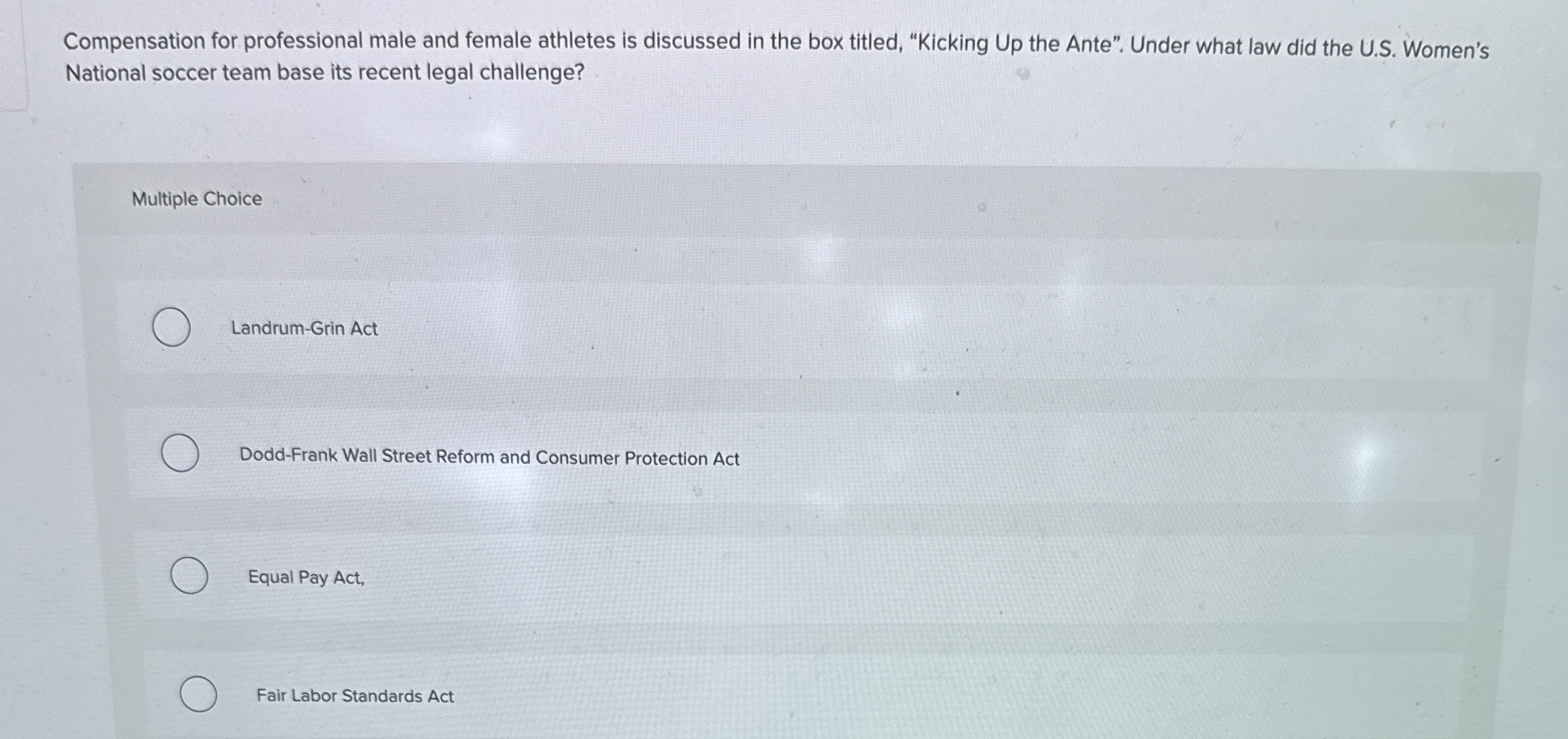 Solved Compensation for professional male and female | Chegg.com