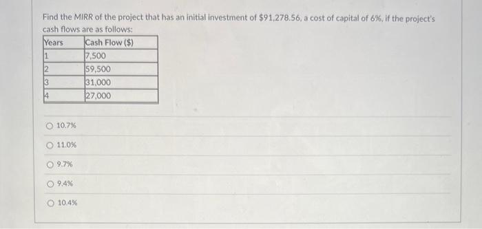 Solved You are evaluating a new project that requires an | Chegg.com