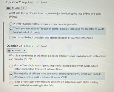 Solved Question 21 (4 ﻿points) ﻿SavedWhat was the | Chegg.com