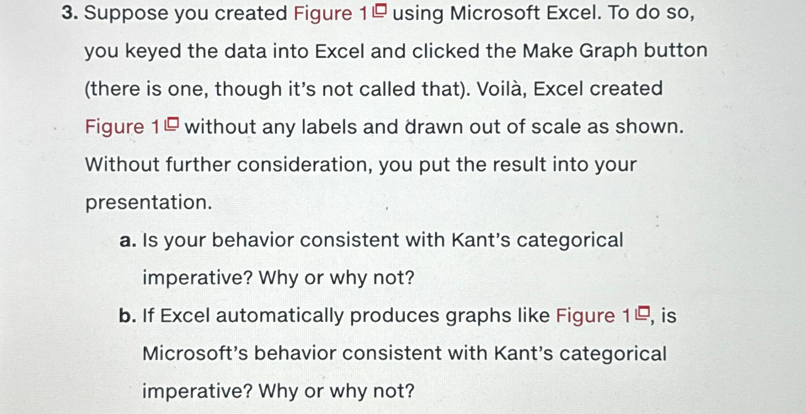 Solved Suppose you created Figure using Microsoft Excel. To | Chegg.com