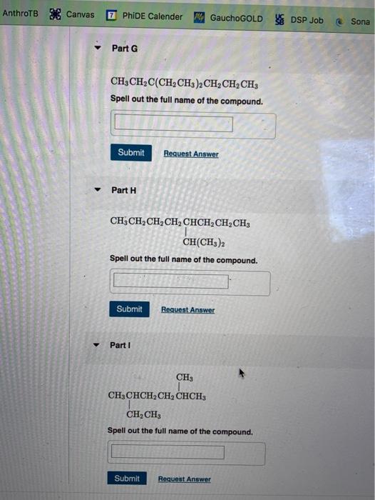 Solved CH3CH2C(CH2CH3)2CH2CH2CH3 Spell out the full name of | Chegg.com