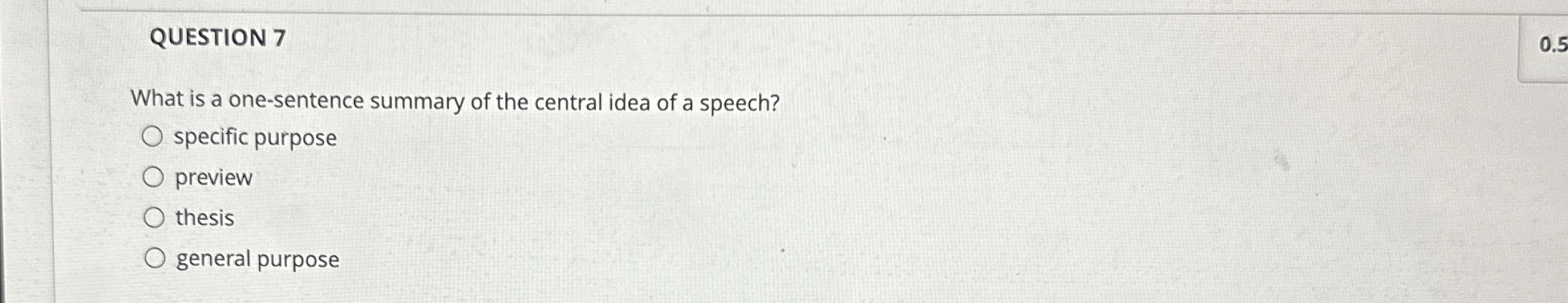 Solved QUESTION 7What is a one-sentence summary of the | Chegg.com