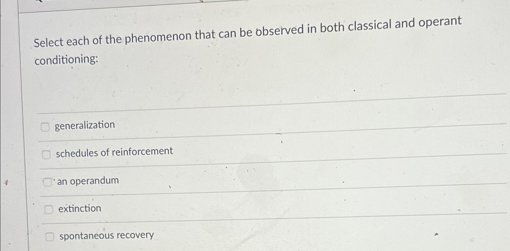 Solved Select each of the phenomenon that can be observed in | Chegg.com