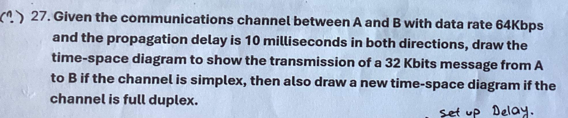 Solved Given the communications channel between A and B | Chegg.com