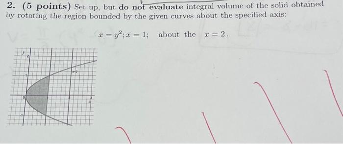 Solved Set up, but do not evaluate integral volume of the | Chegg.com