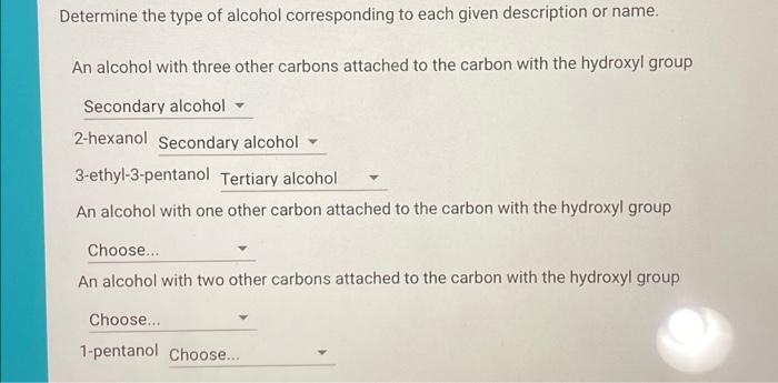 Solved The ceric ammonium nitrate (CAN) test shows the | Chegg.com