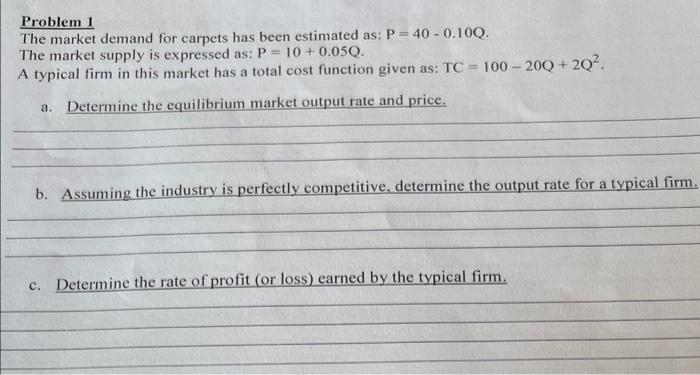 Solved - Example of short-run production function: | Chegg.com