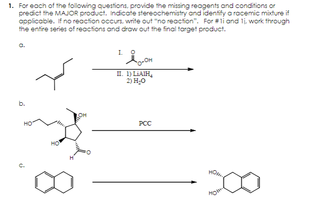 Solved For each of the following questions, provide the | Chegg.com