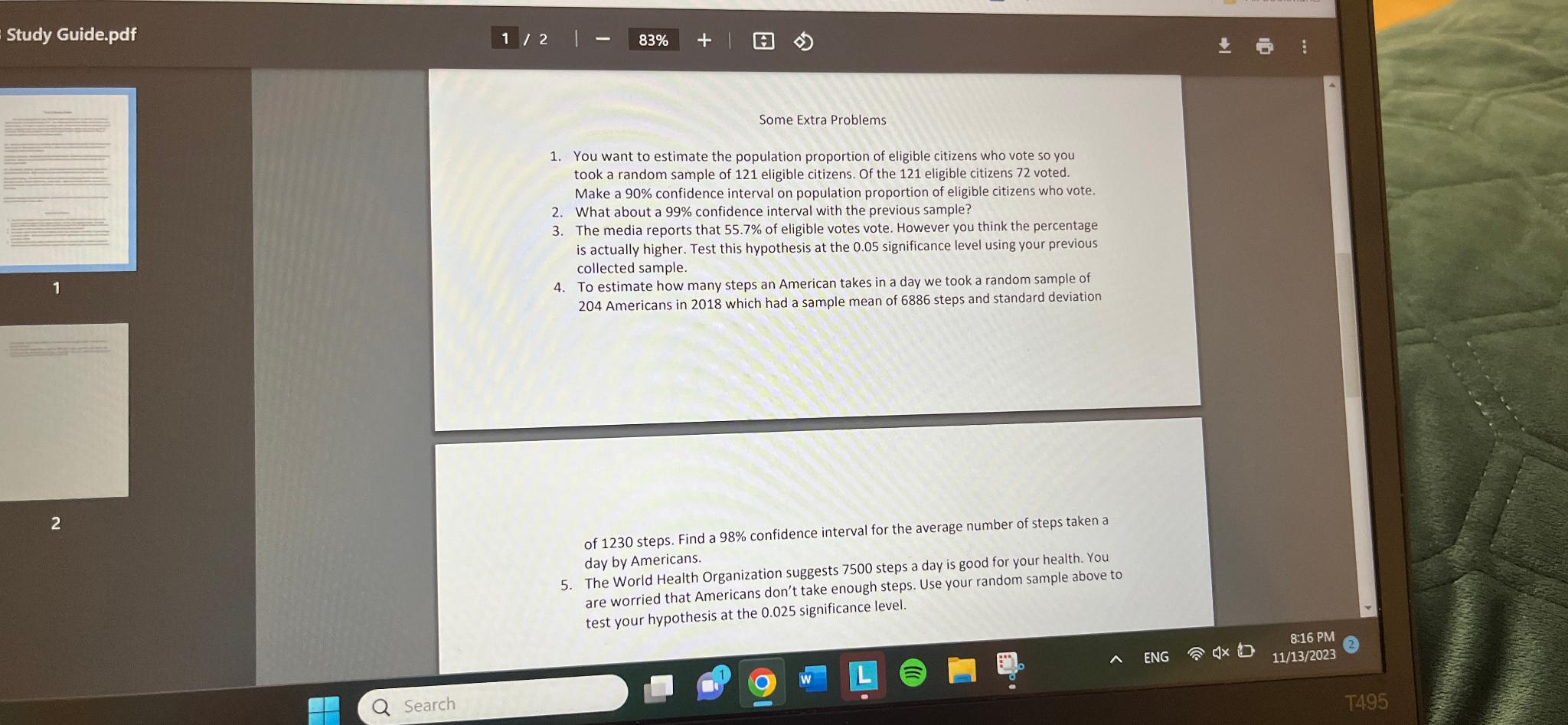 Solved I need help how to do 1-5 | Chegg.com