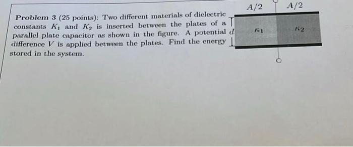 Solved Problem 3 (25 points): Two different materials of | Chegg.com