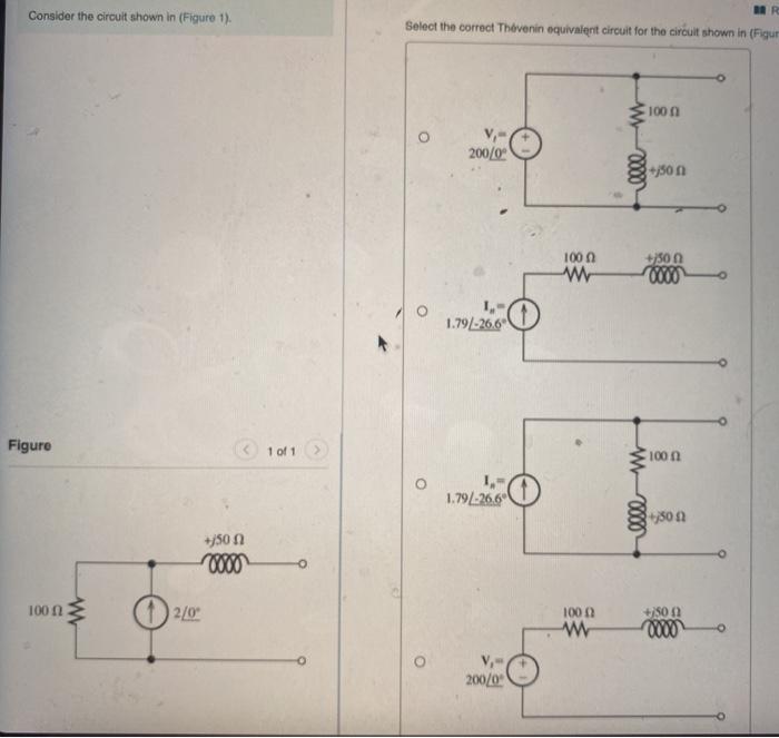 Solved BAR Consider the circuit shown in (Figure 1). Select | Chegg.com