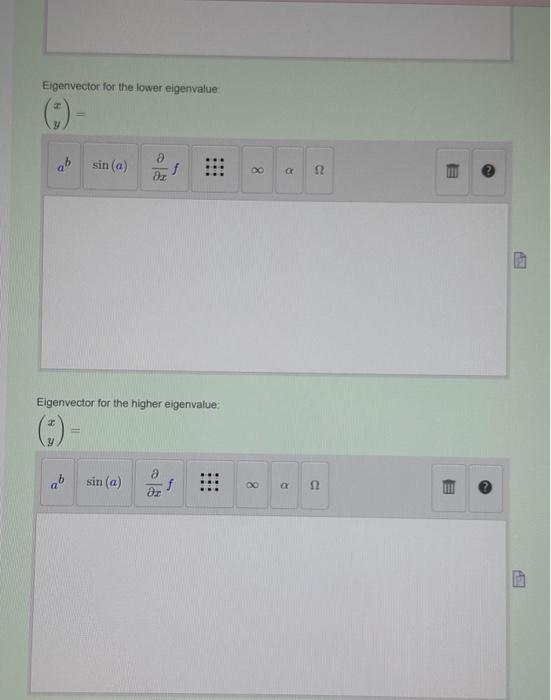 Solved Format: - Enter eigenvalues separated by a comma - If | Chegg.com