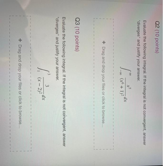 Solved Q2 (10 points) Evaluate the following integral. If | Chegg.com