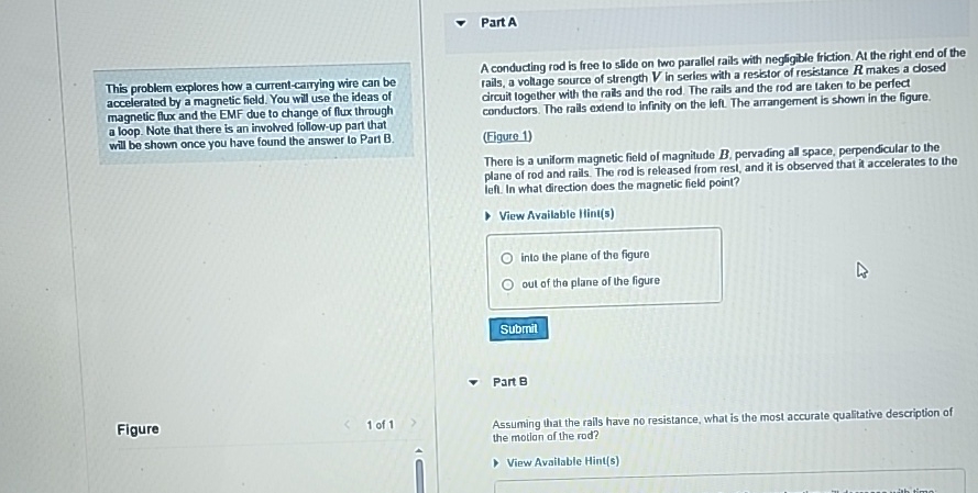Solved Part AThis problem explores how a current-cartying | Chegg.com
