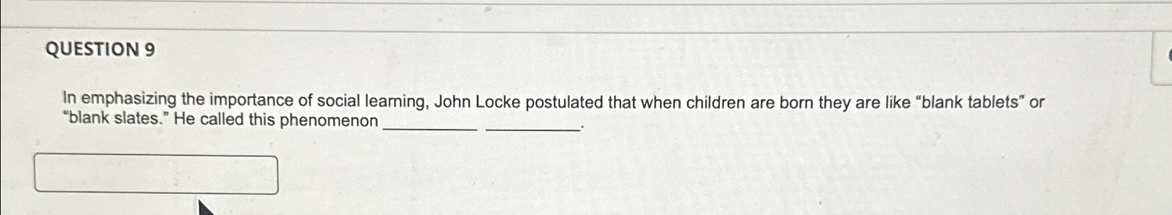 Solved QUESTION 9In emphasizing the importance of social | Chegg.com