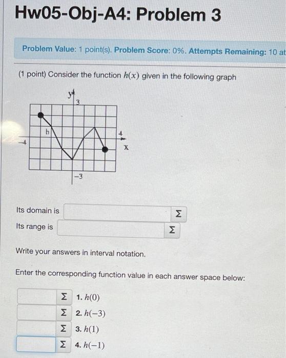 Solved Hw05 Obj A4 Problem 3 Problem Value 1 Points 