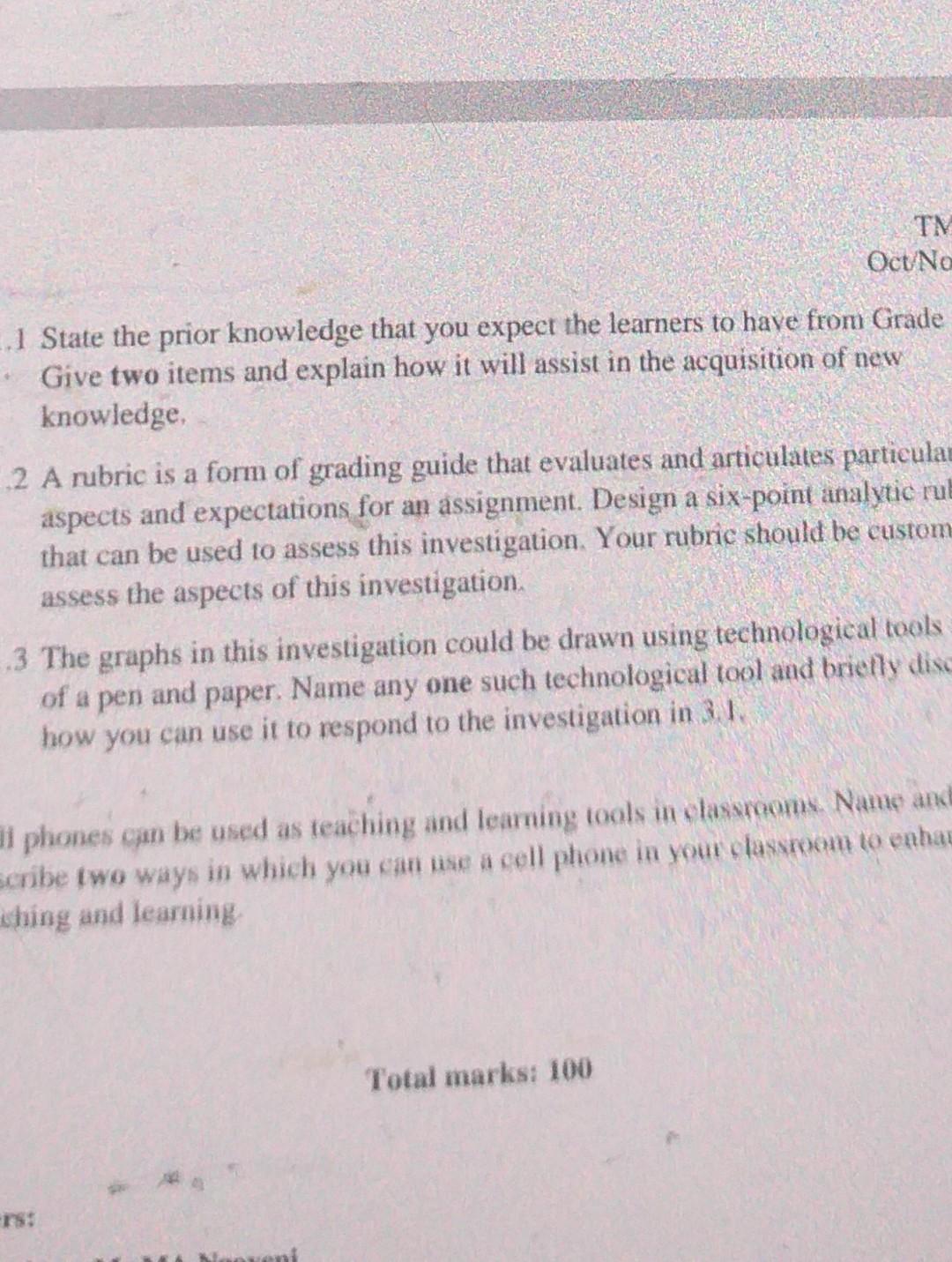 Solved 3.1 Suppose you are planning to give your Grade 11 | Chegg.com