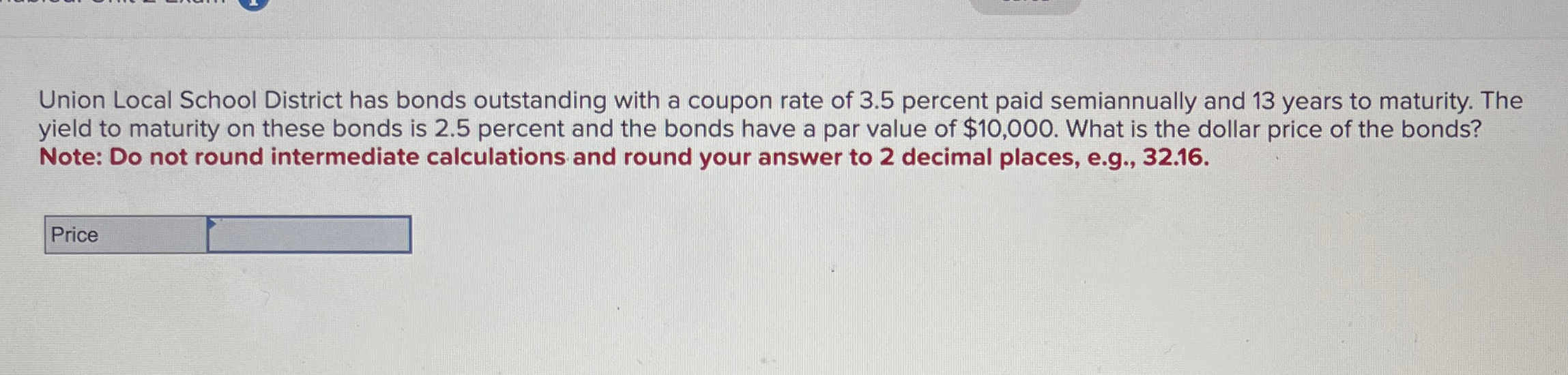Solved Union Local School District has bonds outstanding | Chegg.com