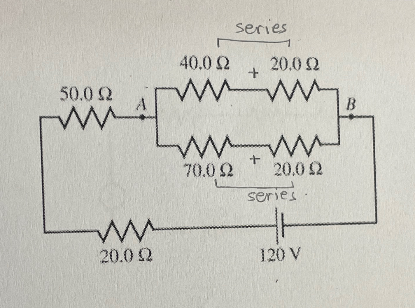 Solved Find the current , ﻿voltage for each resistor | Chegg.com