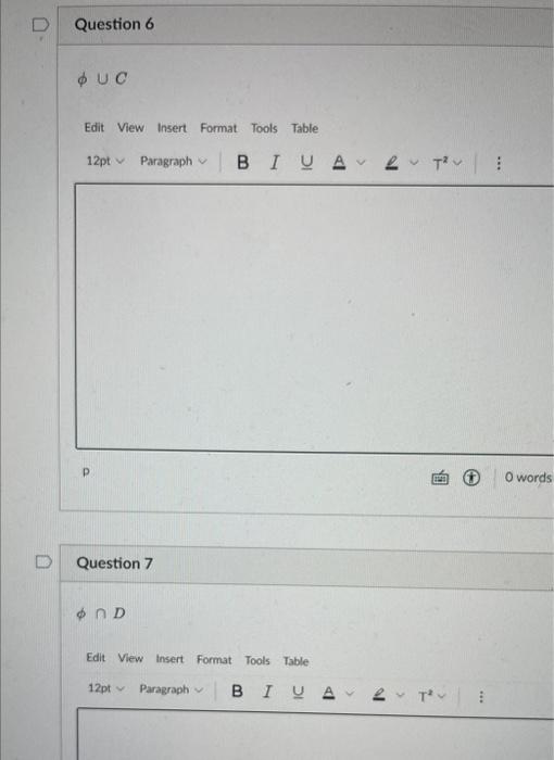 Solved Here are some sets for the next set of questions to | Chegg.com