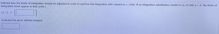 Solved Consider the following integral. 7 elx dx Find a | Chegg.com