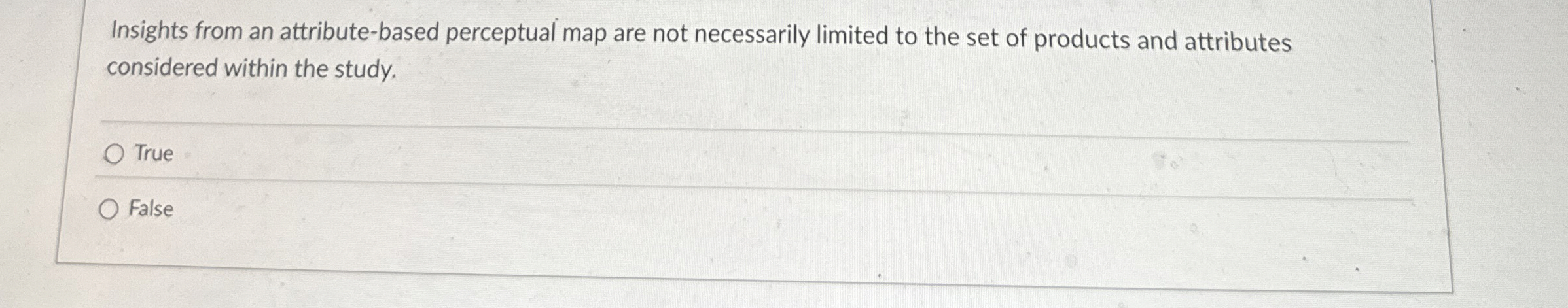 Solved Insights from an attribute-based perceptual map are | Chegg.com