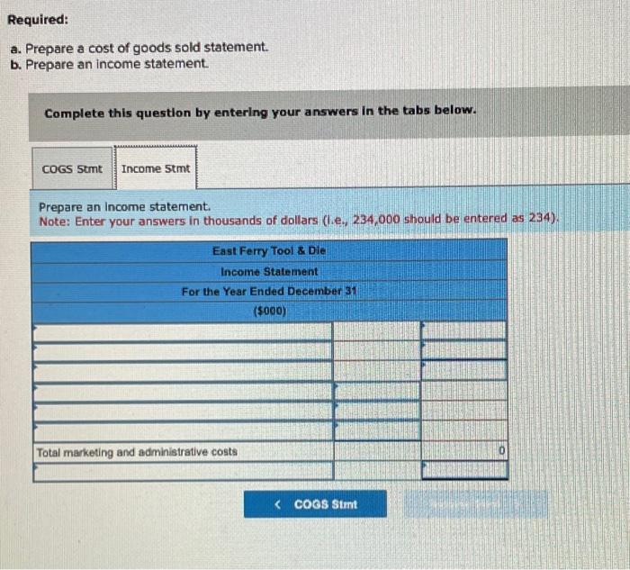 Problem 2-65 (Algo) prepare statements for a | Chegg.com