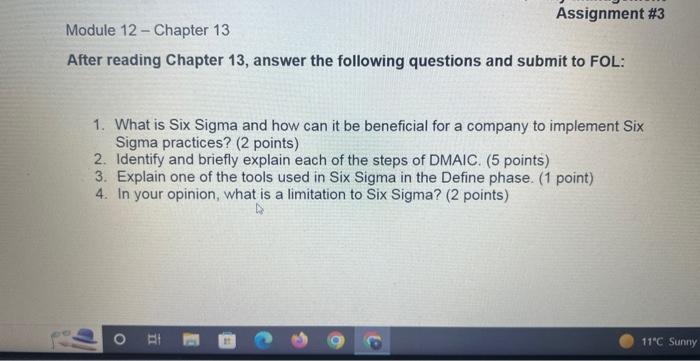 Solved Module 12 - Chapter 13 After reading Chapter 13, | Chegg.com