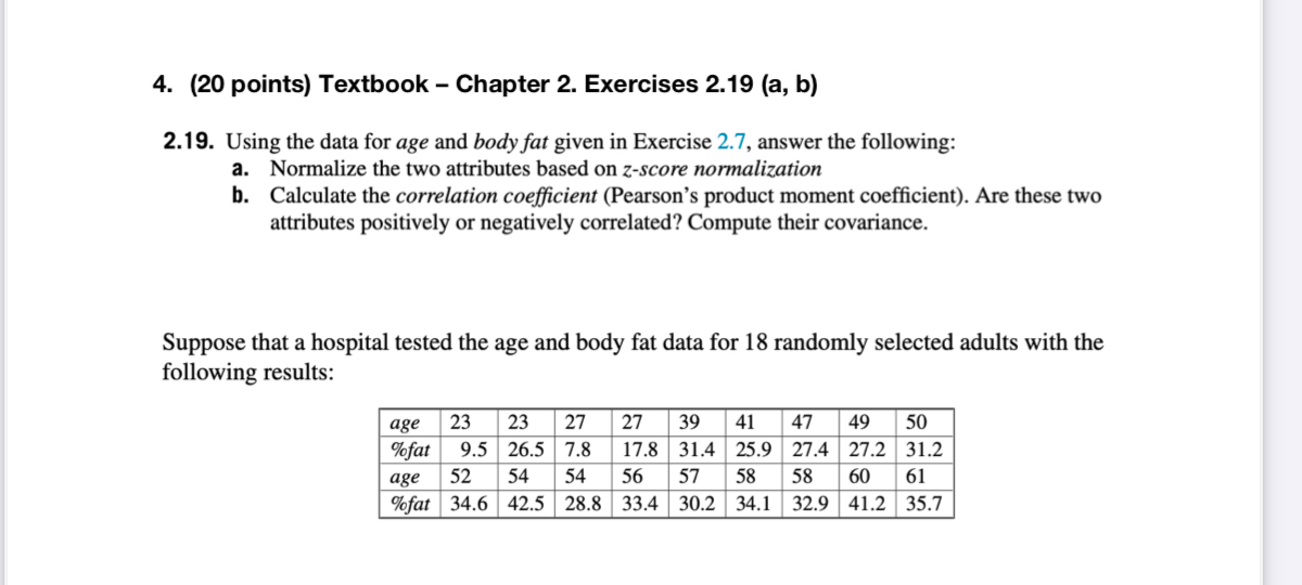 Solved (20 ﻿points) ﻿Textbook - ﻿Chapter 2. ﻿Exercises | Chegg.com