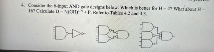 Solved 4. Consider the 6-input AND gate designs below. Which | Chegg.com