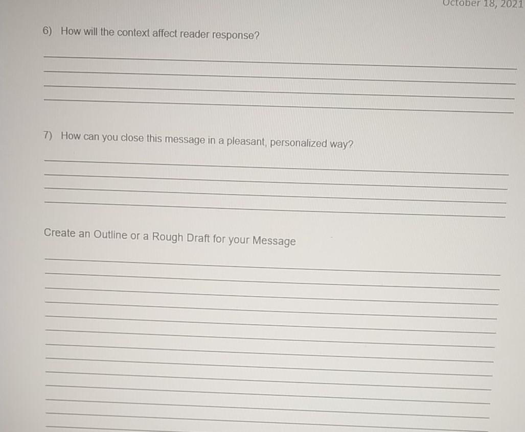 Indirect Pattern Letter Scenario 1 As part of a | Chegg.com
