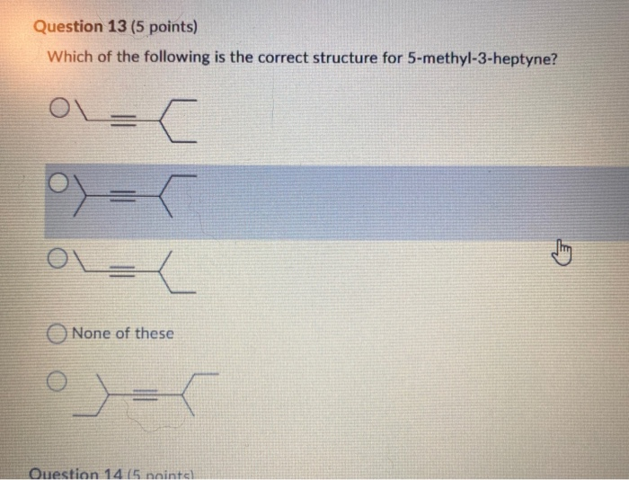 Solved Question 13 (5 points) Which of the following is the | Chegg.com