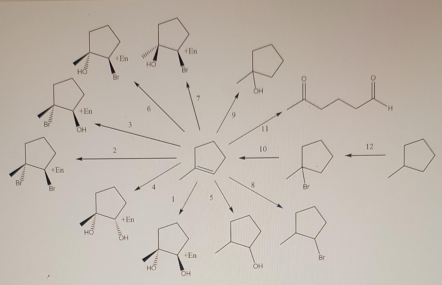Solved Alkene reactions map | Chegg.com