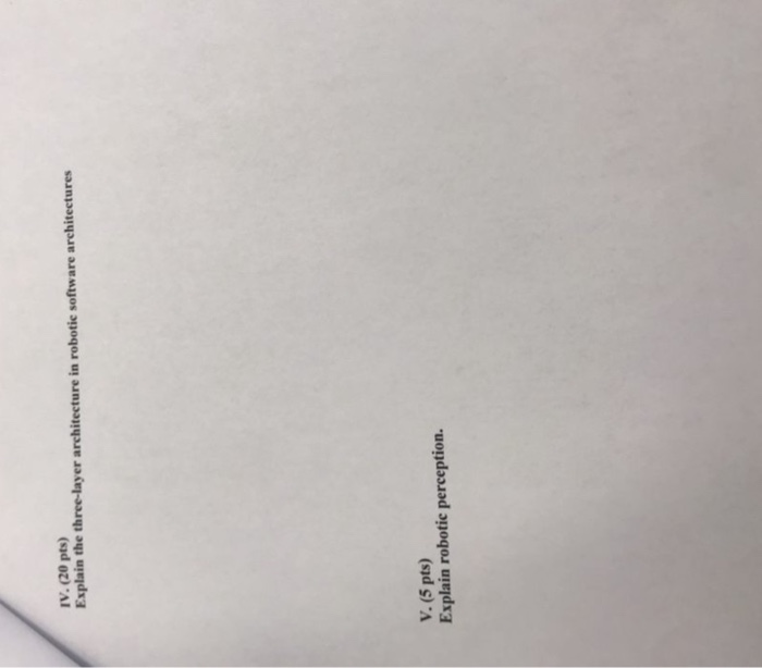 Solved IV. (20 pts) Explain the three-layer architecture in | Chegg.com