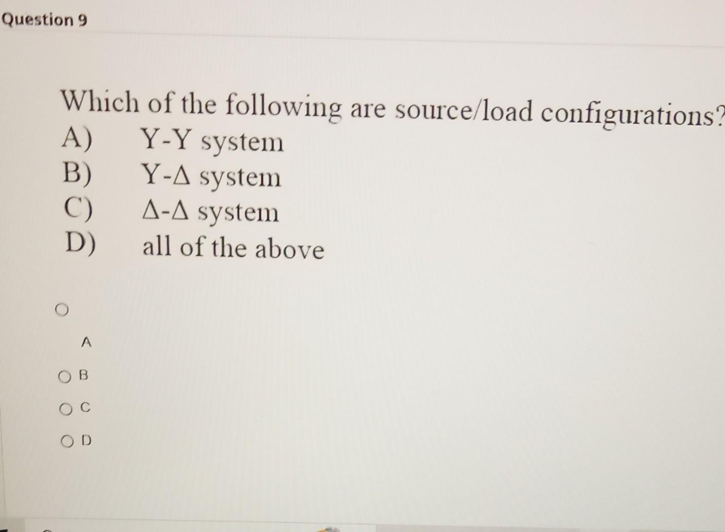 Solved Which of the following are source/load | Chegg.com
