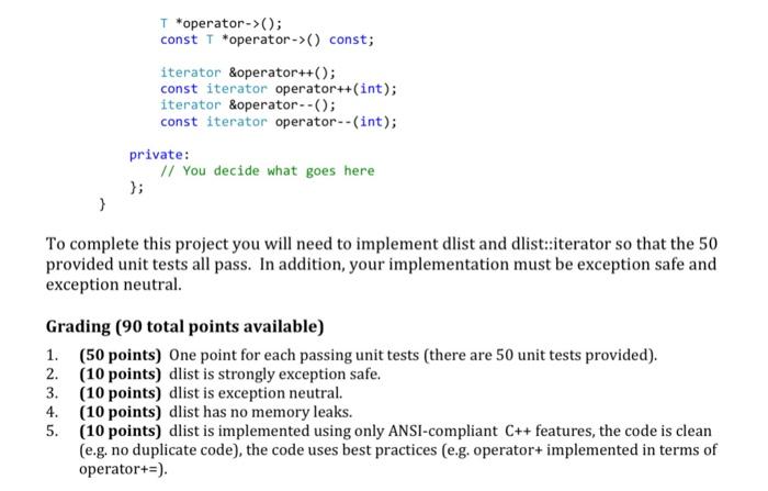 Project #2 - dlist In this project you are asked to | Chegg.com