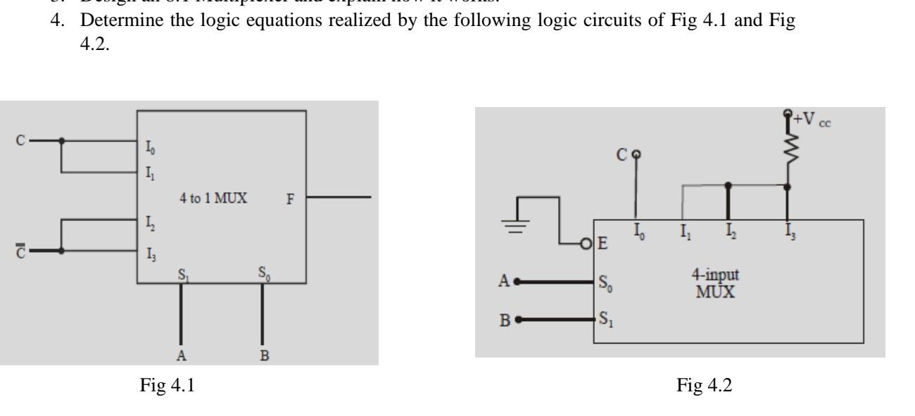 Solved 4. Determine the logic equations realized by the | Chegg.com