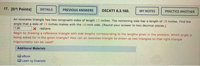 Solved 17. [0/1 Points] DETAILS PREVIOUS ANSWERS OSCAT1 | Chegg.com