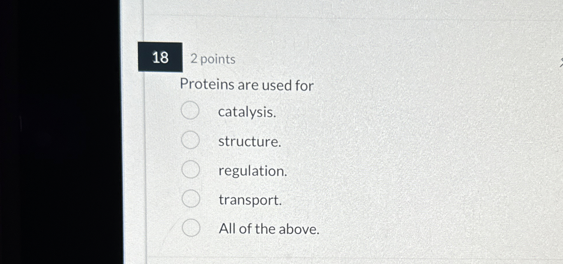 Solved Proteins are used | Chegg.com