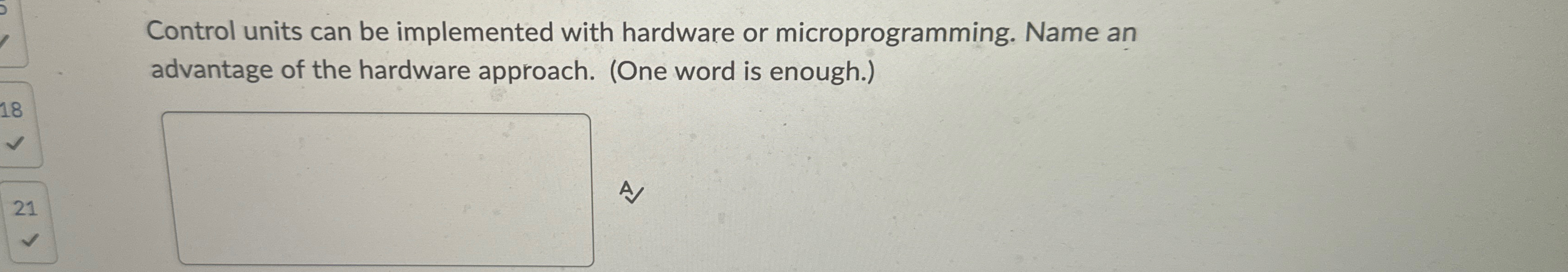 Solved Control units can be implemented with hardware or | Chegg.com