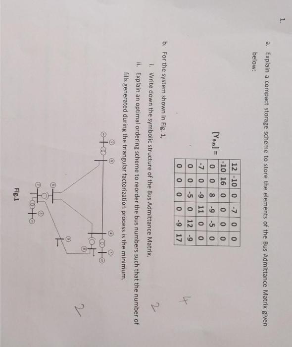 Solved a. Explain a compact storage scheme to store the | Chegg.com