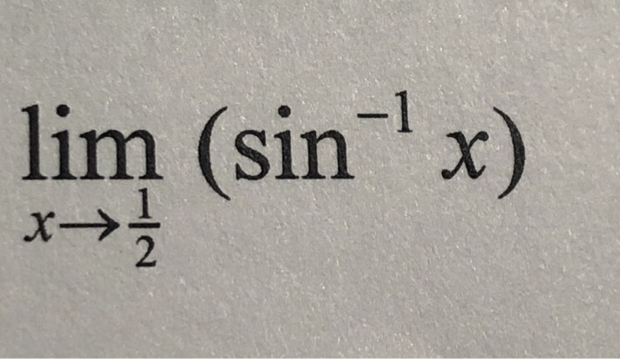 Solved lim (sin ' x) X-> | Chegg.com