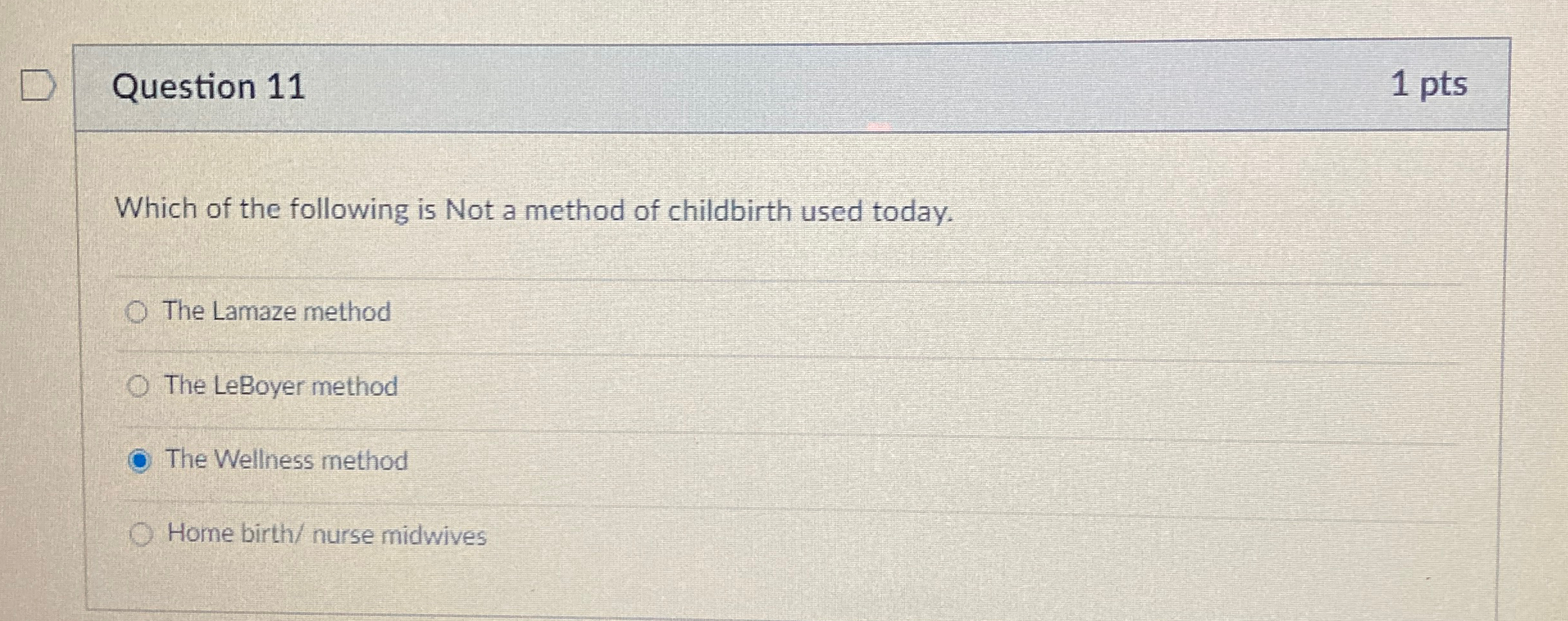 Solved Question 111ptsWhich of the following is Not a method | Chegg.com