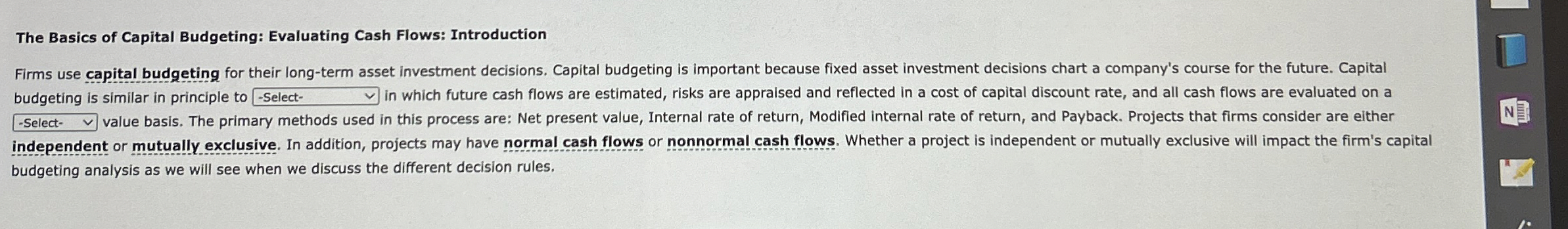 Solved The Basics of Capital Budgeting: Evaluating Cash | Chegg.com