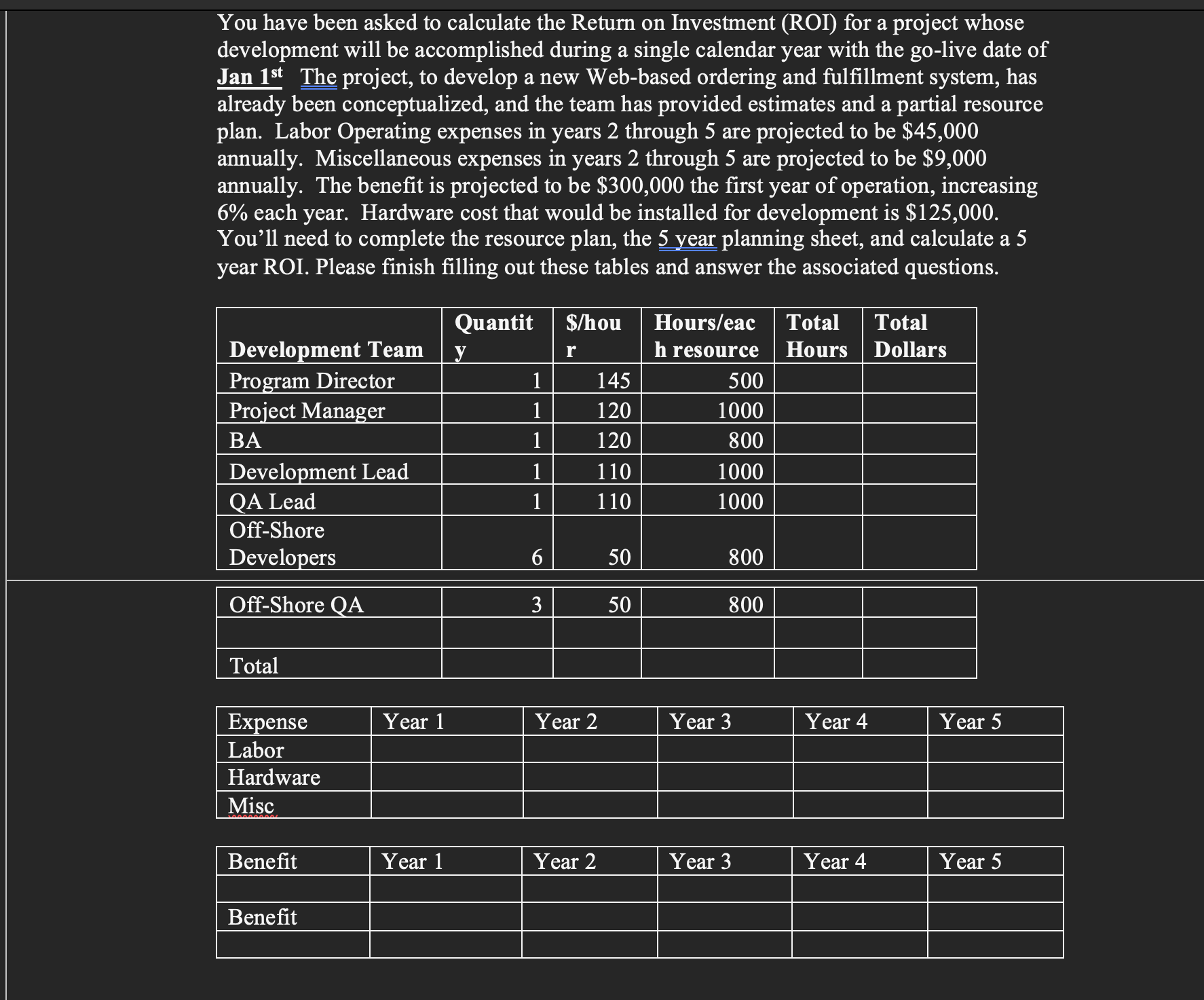 please fill out the chart onlywith the right answers | Chegg.com