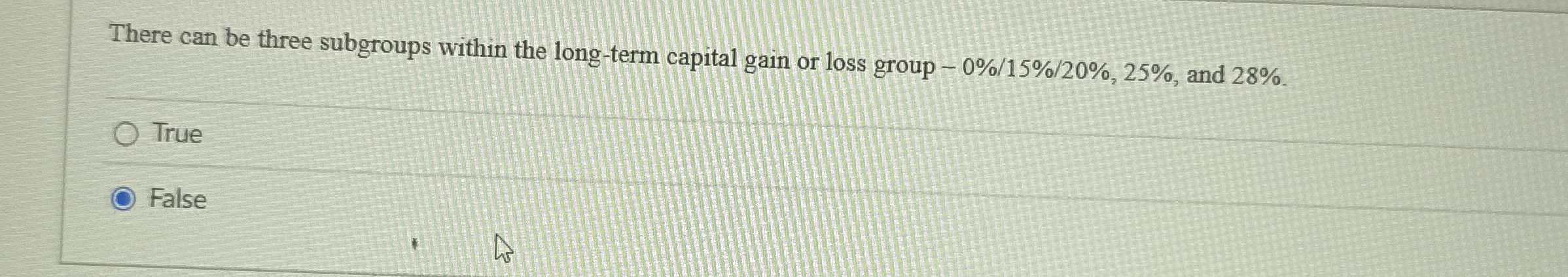 Solved There can be three subgroups within the long-term | Chegg.com