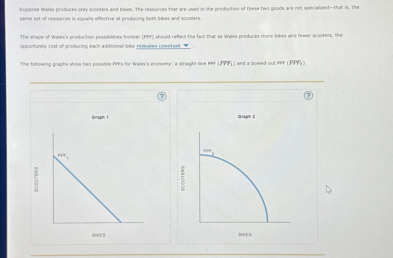 Solved Suppose Wales produces only scooters and bikes. The | Chegg.com