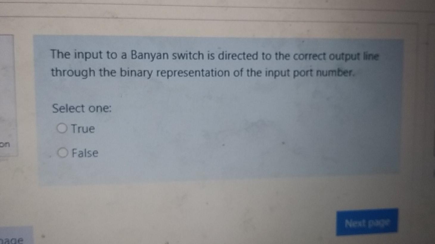 Solved The input to a Banyan switch is directed to the | Chegg.com