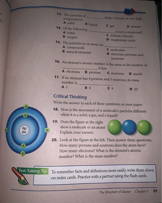 Solved 13. The particles of shake violently at very high | Chegg.com