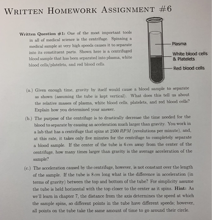 Solved WRITTEN HOMEWORK ASSIGNMENT #6 Plasma Written | Chegg.com